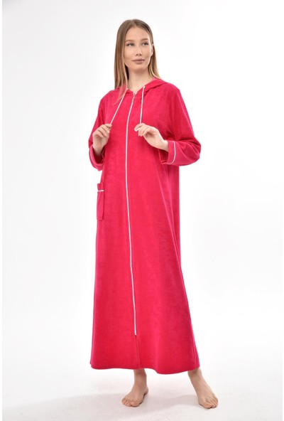 Likapa 3106 Likapa Fermuarlı Uzun Kapüşonlu Havlu Elbise Likapa 3106 Likapa Fermuarlı Uzun Kapüşonlu Havlu Elbise