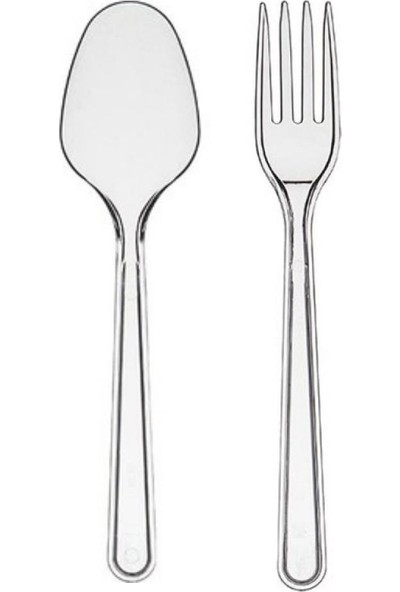 Aypack Plastik Çatal + Kaşık 10 Lu