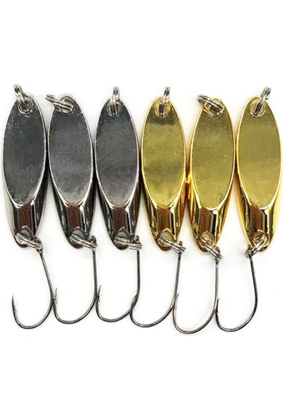 6 Adet Sert Balıkçılık Lures Yüksek Kaliteli Kaşık