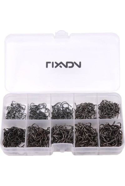 Lixada 500 Adet Karbon Çelik Balıkçılık Kanca 3 # -12 Lixada 500 Adet Karbon Çelik Balıkçılık Kanca 3 # -12