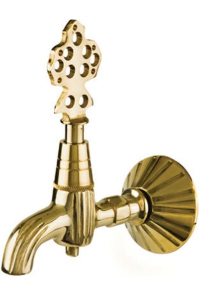 Moonshop Osmanlı Musluk Lüx , Sarı - Musluk Başlığı Hamam Başlık