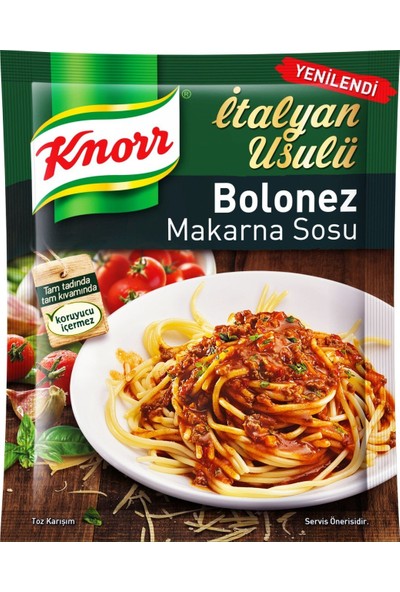 Knorr Makarna Sos Spaget-Bolonez 45G x 12 Adet Knorr Makarna Sos Spaget-Bolonez 45G x 12 Adet