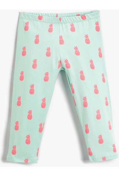 Koton Kız Çocuk Ananas Baskılı Tayt