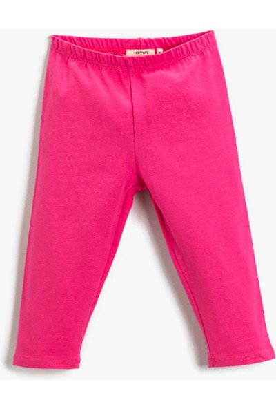 Koton Kız Çocuk Basic Kapri Tayt Pamuklu