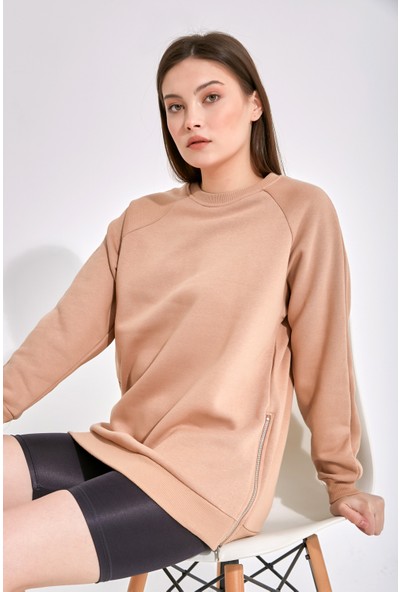 Açelya Yanlar Fermuarlı Sweat Açelya Yanlar Fermuarlı Sweat