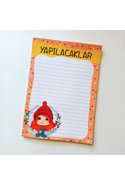 Fatofotofan Kış Kızı Notluk Memopad Fatofotofan Kış Kızı Notluk Memopad