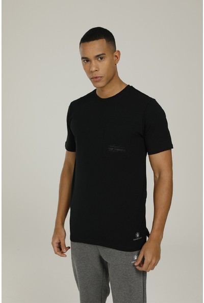 Lumberjack Erkek T-Shirt Kavinsky Chest CT1114 Siyah/black 12S43CT1114