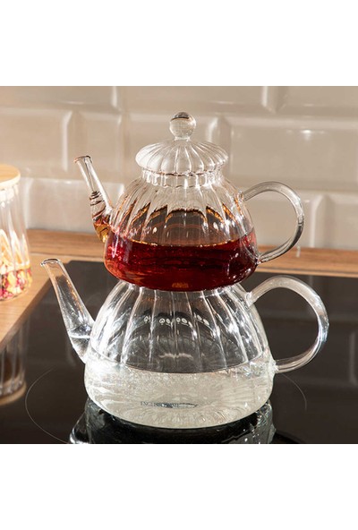 Porsima Rg-35 Rayan Isıya Dayanıklı Borosilikat Cam Çaydanlık Takımı Porsima Rg-35 Rayan Isıya Dayanıklı Borosilikat Cam Çaydanlık Takımı