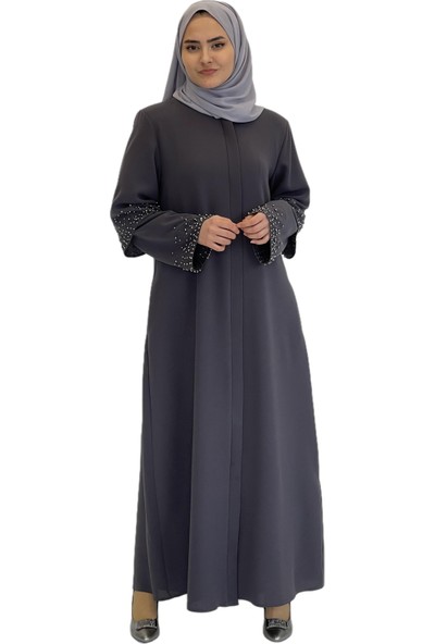 Esranur abaya Ferace Gri Esranur abaya Ferace Gri