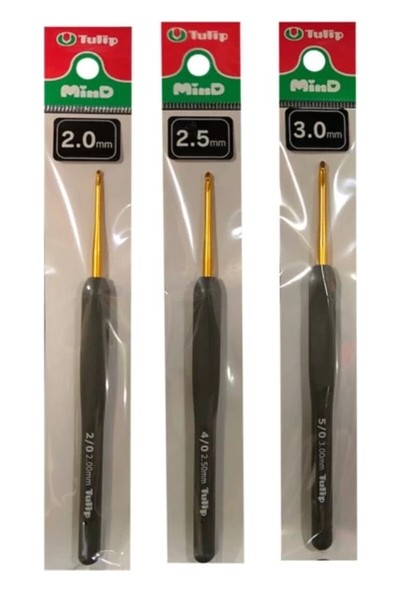 Tulip Mind Tığ Set No: 2mm- 2,5mm- 3mm Küçük Numaralar Tulip Mind Tığ Set No: 2mm- 2,5mm- 3mm Küçük Numaralar