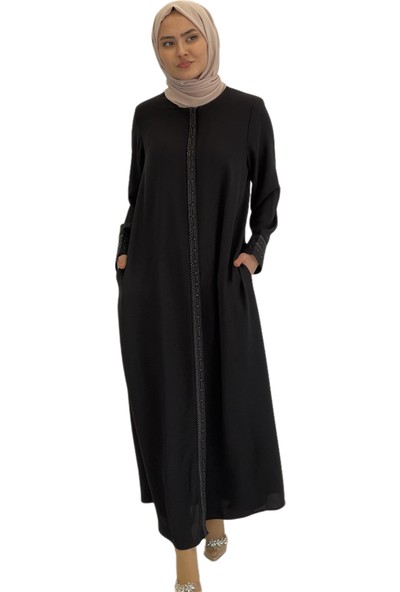Esranur anne Nakışlı Ferace Siyah