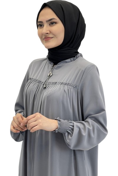 Esranur yeni Robalı Ferace Gri Esranur yeni Robalı Ferace Gri