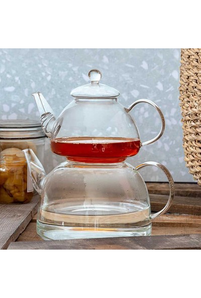 Porsima Rg-41 Rayan Isıya Dayanıklı Borosilikat Cam Çaydanlık Takımı Porsima Rg-41 Rayan Isıya Dayanıklı Borosilikat Cam Çaydanlık Takımı