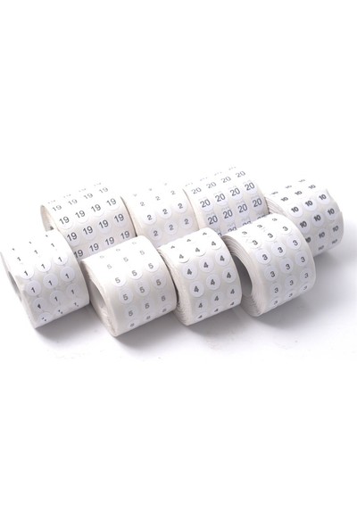 Etiketleme Makinesi Numaralı Etiket 1 No