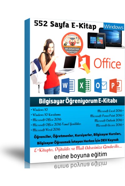 Enine Boyuna Eğitim Bilgisayar Öğreniyorum E-Kitabı Enine Boyuna Eğitim Bilgisayar Öğreniyorum E-Kitabı