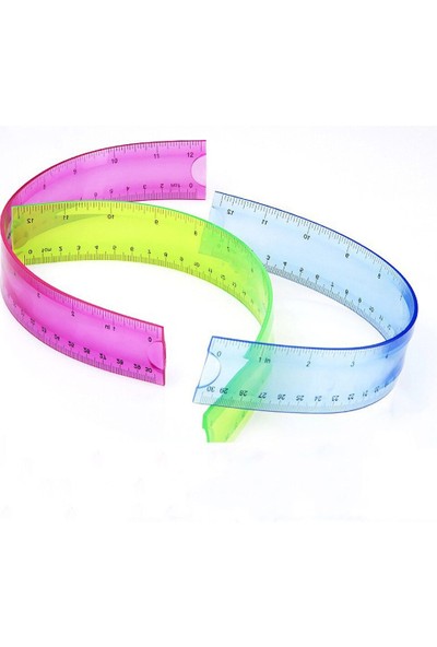 Nistabolje 3 Adet Esnek Cetvel Kırılmaz Cetvel 30 cm Karışık Renkler Nistabolje 3 Adet Esnek Cetvel Kırılmaz Cetvel 30 cm Karışık Renkler