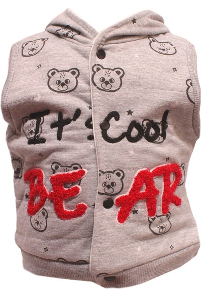 Cantoy Kız Erkek Bebek Desenli Kapşonlu Kolsuz Yelek Cantoy Kız Erkek Bebek Desenli Kapşonlu Kolsuz Yelek