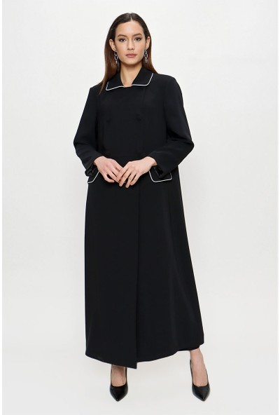 Aker 7591112 Biye Detaylı Kapak Cepli Pardösü Aker 7591112 Biye Detaylı Kapak Cepli Pardösü