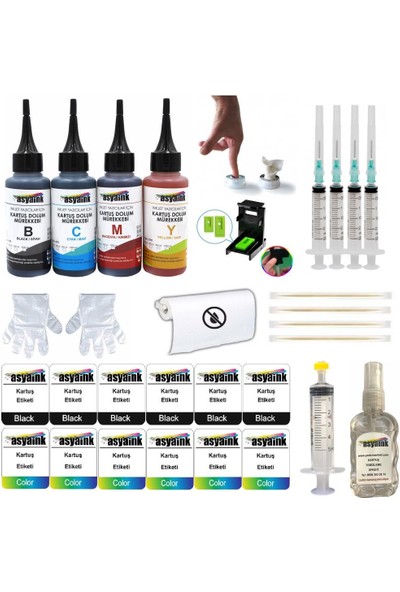 Asyaink Deskjet 2320 2710 2720 2721 2723 4120 4122 4130 305 Uyumlu Kartuş Dolum Seti Asyaink Deskjet 2320 2710 2720 2721 2723 4120 4122 4130 305 Uyumlu Kartuş Dolum Seti