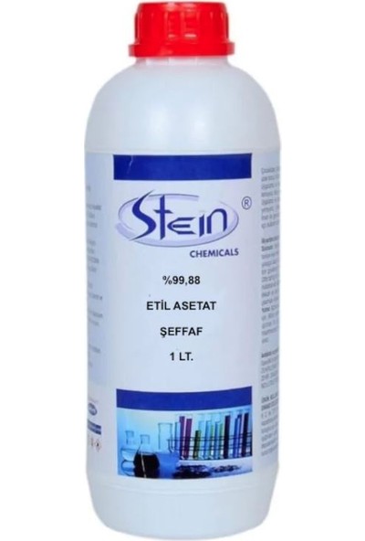 Stein %99,88 Saf C4H8O2 Etil Asetat 1 Lt. Stein %99,88 Saf C4H8O2 Etil Asetat 1 Lt.