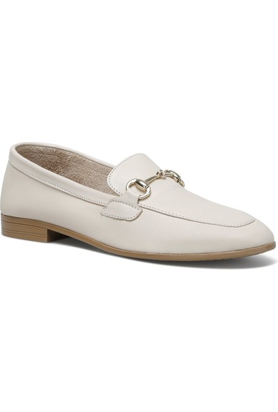 İnci Luana.z 2fx Bej Kadın Loafer Ayakkabı