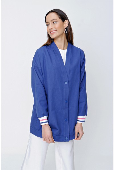 Aker 5256111 Ribana Detaylı Gabardin Ceket