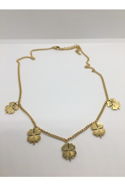 Eda Topçuklu Yonca Kolye