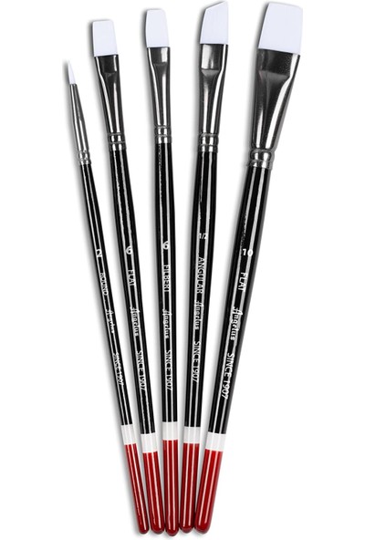 Angelus Boya Fırçası Seti Yuvarlak Düz Köşeli