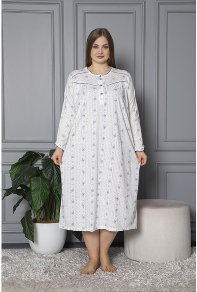 Seboteks Mevsimlik Uzun Kol Pamuklu Penye Büyük Beden Anne Gecelik 132 Seboteks Mevsimlik Uzun Kol Pamuklu Penye Büyük Beden Anne Gecelik 132