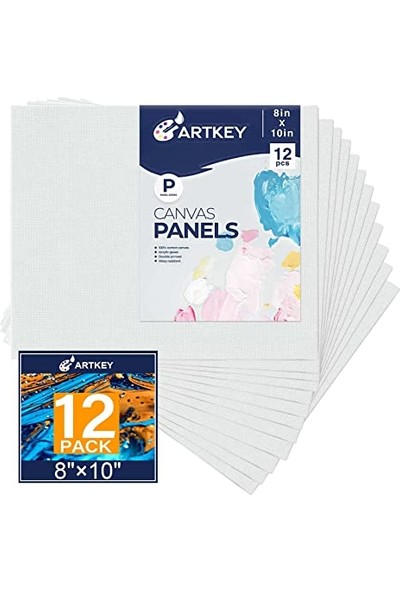 Kanvas Paneller 8X10 Inç 12'li Paket Kanvas Paneller 8X10 Inç 12'li Paket