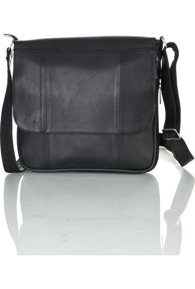 Crossman Hakiki Deri Körüklü Çapraz Postacı Çanta