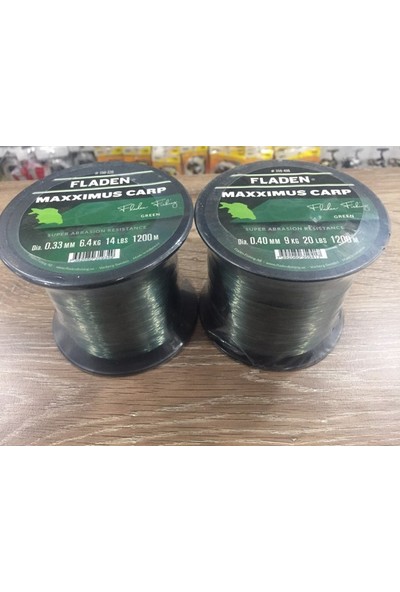 Fladen Maxximus Carp 0,45MM 1200MT Misina Yeşil Fladen Maxximus Carp 0,45MM 1200MT Misina Yeşil