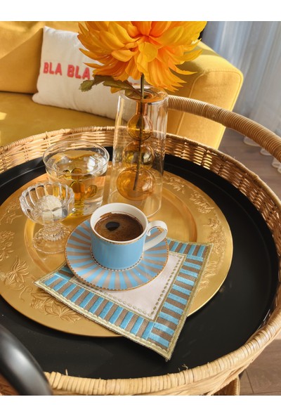 Ge Living 2 Adet Candy Serisi Mavi Kokteyl Peçetesi Ge Living 2 Adet Candy Serisi Mavi Kokteyl Peçetesi