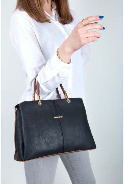 Hakan Çanta Kadın DM800 Üç Gözlü El ve Omuz Çantası