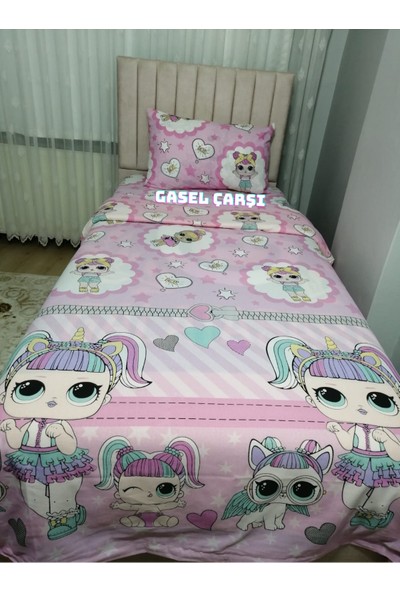Lol Bebek Tek Kişilik Nevresim Takımı ( Çarşafı Lastikli)