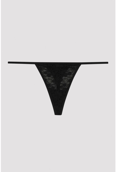 Penti Siyah Lacy Dream String Külot