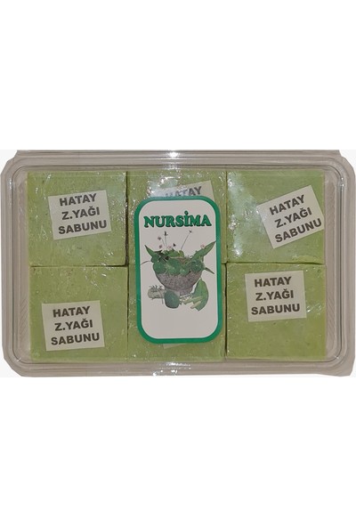Zeytinyağlı Doğal Üretim Sabun Yeşil 6 Ad