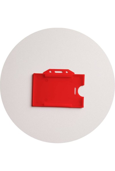 Dodo Bone Yaka Kartı Plastik Kırmızı Tekli Kılıf