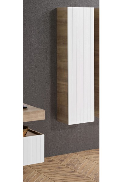 Flex 35 Mat Beyaz Lake + M.kiraz (35*140) Banyo Boy Dolabı Flex 35 Mat Beyaz Lake + M.kiraz (35*140) Banyo Boy Dolabı