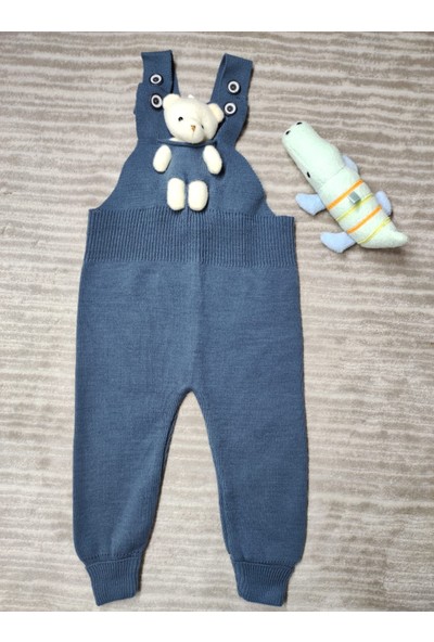 Meriç Bebe Oyuncak Ayı Detaylı Ayarlanabilir Askılı Triko Salopet Meriç Bebe Oyuncak Ayı Detaylı Ayarlanabilir Askılı Triko Salopet