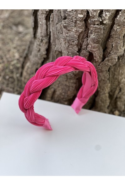 Whoknows Pembe Pilise Örgü Taç Saç Bandı Kadın Whoknows Pembe Pilise Örgü Taç Saç Bandı Kadın