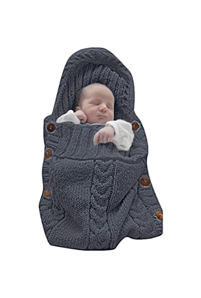 Bebek Arabası Şalı Gri