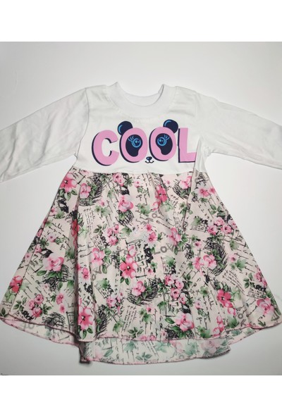 Kız Çocuk Cool Desenli Abiye