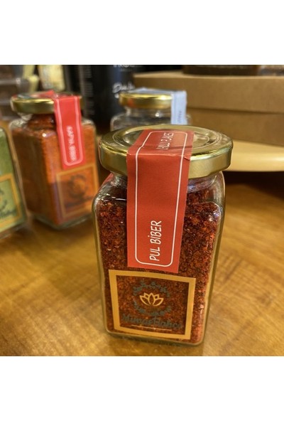 Pul Biber Antep Zeytinyağlı Kavanoz 70 gr Pul Biber Antep Zeytinyağlı Kavanoz 70 gr