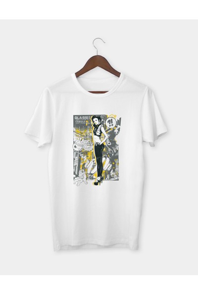 Kadın ve Canavar Baskılı T-Shirt Tişört