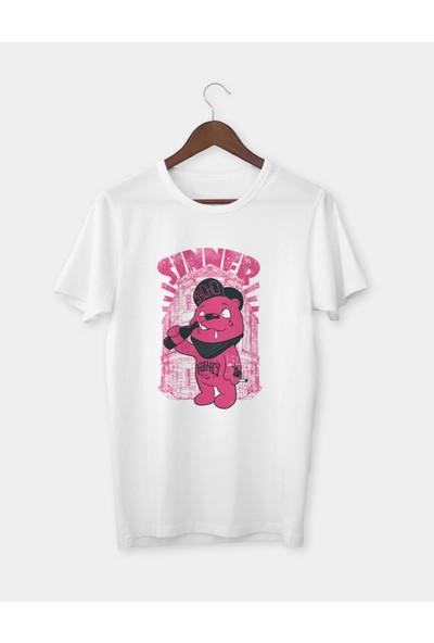 Ayıcık Baskılı T-Shirt Tişört