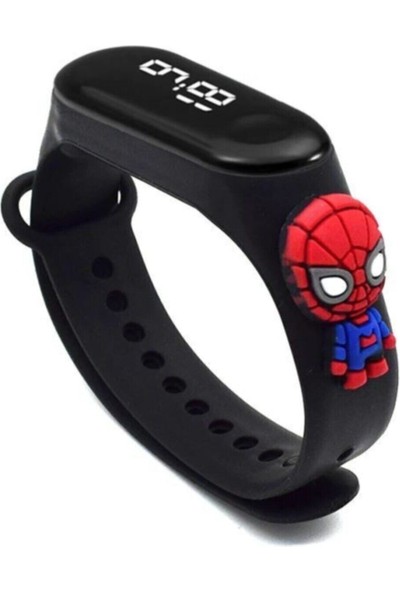 Schulzz Spider Man Örümcek Adam LED Özel Kutusunda Çocuk Saat