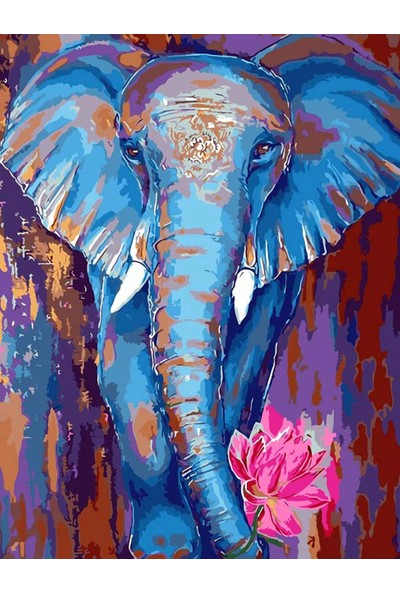 Senal Store Mavi Fil Çerçeveli 70X90 Sayılarla Boyama Hobi Seti Senal Store Mavi Fil Çerçeveli 70X90 Sayılarla Boyama Hobi Seti