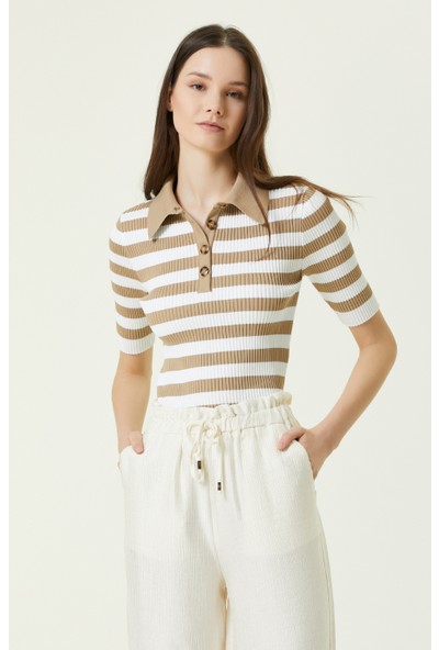 Network Slim Fit Ekru Bej Kazak