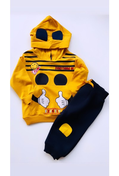Babylon Kids Sarı Mickey Mouse Eşofman Takımı Babylon Kids Sarı Mickey Mouse Eşofman Takımı